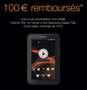 La Samsung Galaxy Tab à 199€ chez Orange - alloforfait.fr