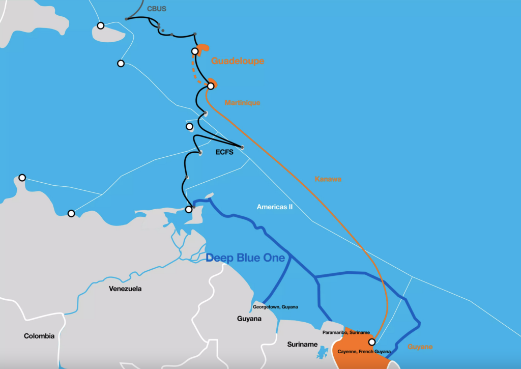 Orange va prolonger le câble Deep Blue One jusqu'en Guyane française ...
