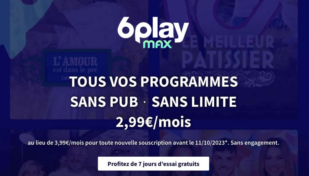 M6 lance officiellement 6play Max, son service de replay sans pub ...