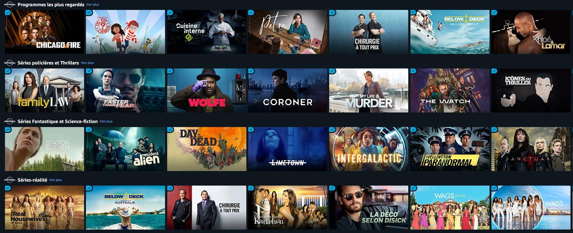 Universal+ : le service de replay arrive sur Prime Video pour 5,99€ par ...