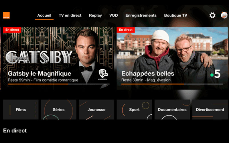 TV d'Orange : l'application est désormais disponible sur les Smart TV ...