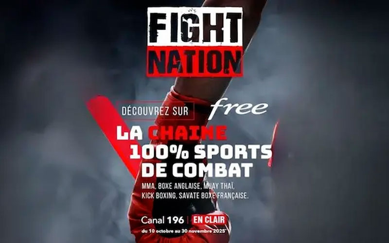 Fight Nation arrive chez Free et est en clair à cette occasion ...