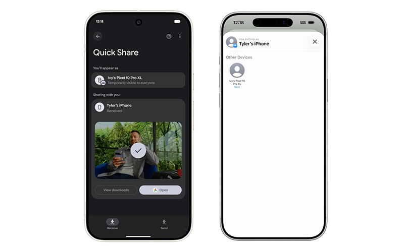Quick Share d’Android devient compatible AirDrop ... sans l'aide d'Apple - alloforfait.fr